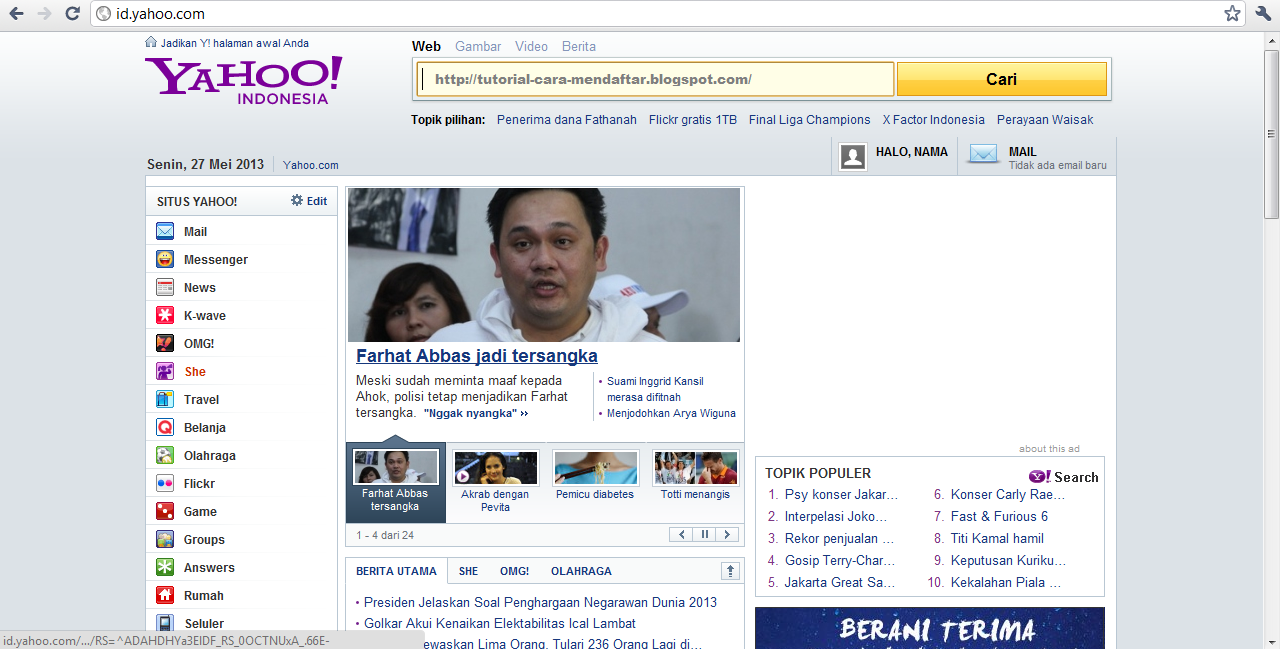 Cara Mendaftar Email Yahoo Indonesia | Cara Ini Itu