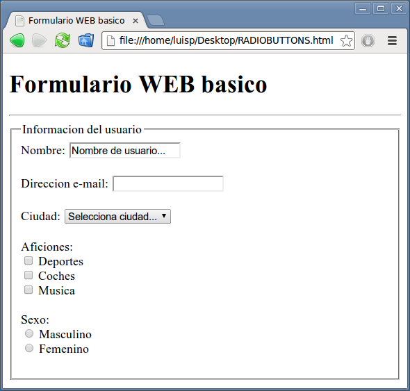 El baul de Android: Como crear un Formulario Web