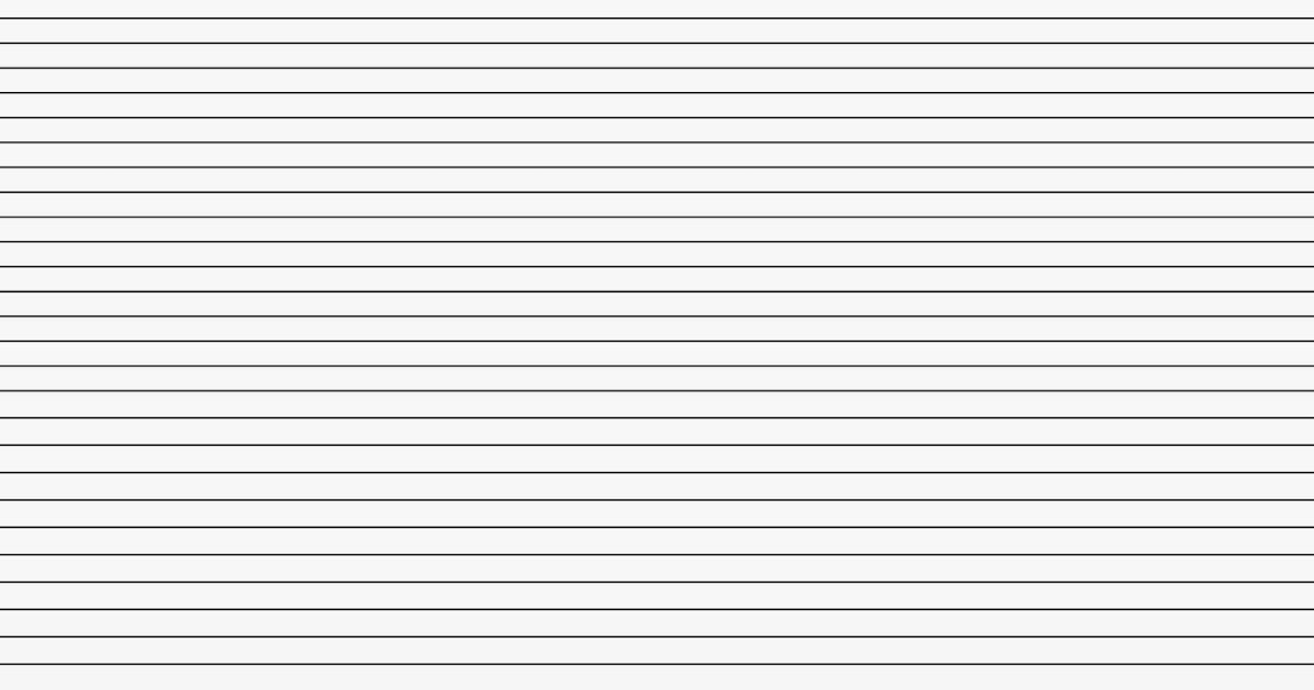 Amused Muse A4 Horizontal Length Line Paper Free Printable
