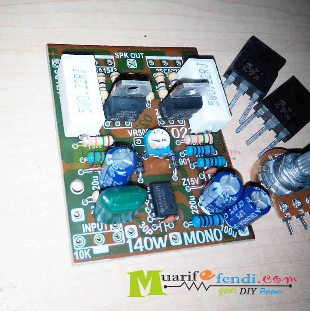 JUAL KIT Power Amplifier OCL MONO 140Watt SPIDERMAN | Your Diy Partner