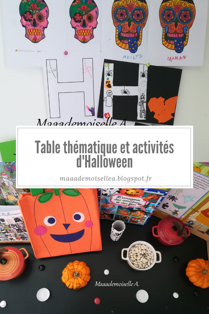 Maaademoiselle A.: || Table thématique et activités d'Halloween
