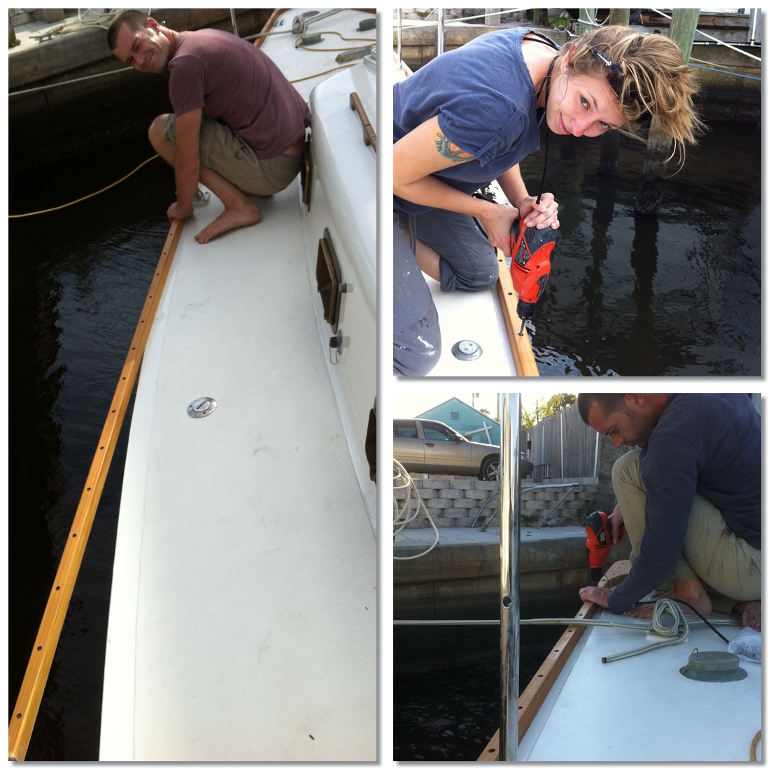 Venture Minimalists: Installing Toe Rails - The Year Long Saga