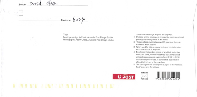 Eric's Philatelic Collection: Prepaid Envelope From Australia