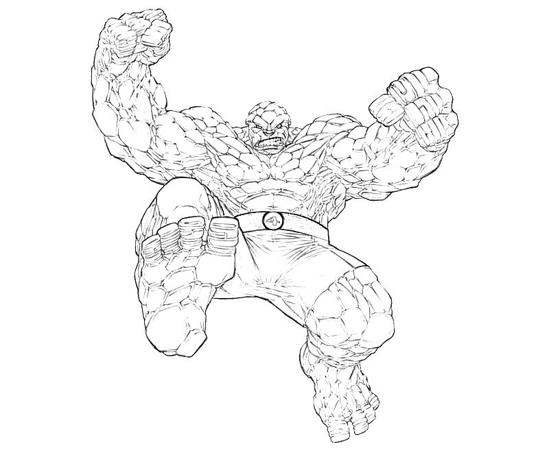 Fantastic 4 Thing Cartoon | Mario