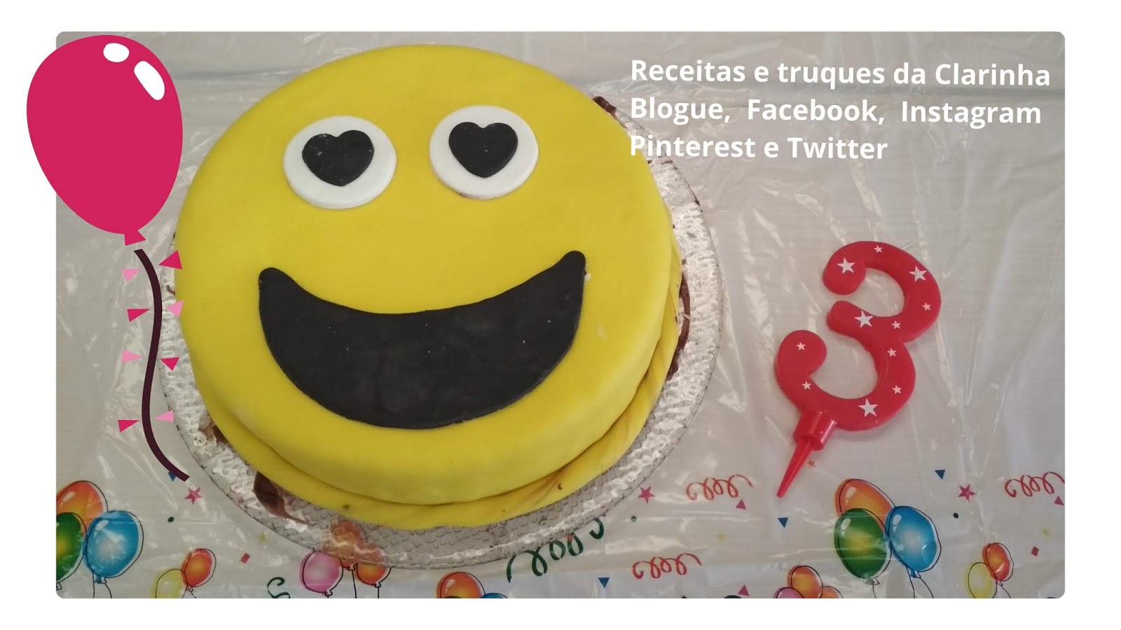 Receitas e Truques da Clarinha: Bolo Emoji (bolo de chocolate sem ovos)