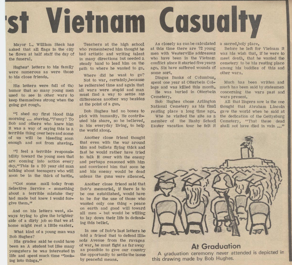 Vietnam Letters - A War Diary, by Robert L Hughes: Newpaper Articles