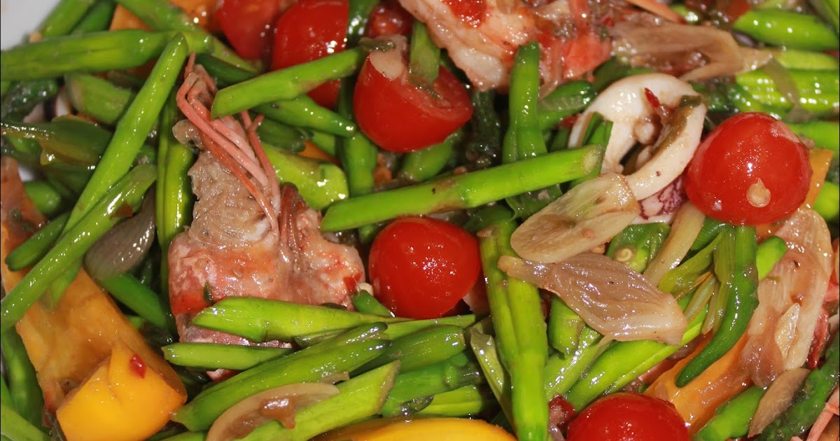 Dari Dapur NaSya: Asparagus dan kincam goreng belacan