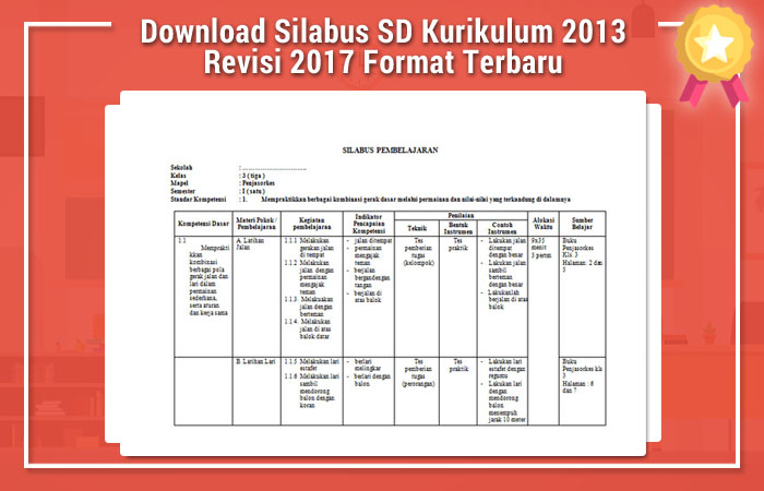 Download Silabus SD Kurikulum 2013 Revisi 2017 Format Terbaru | RPP K13 Download Silabus SD Kurikulum 2013 Revisi 2017 Format Terbaru | RPP K13