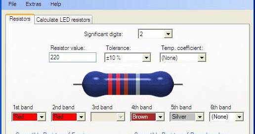 Resistor Calculator ~ Free Download Software