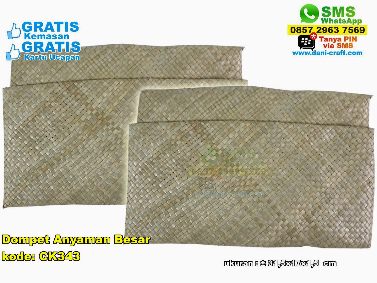 Dompet Anyaman Besar | Souvenir Pernikahan