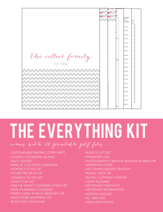 The Larson Lingo: Printable Everything Kit {A Giveaway!}