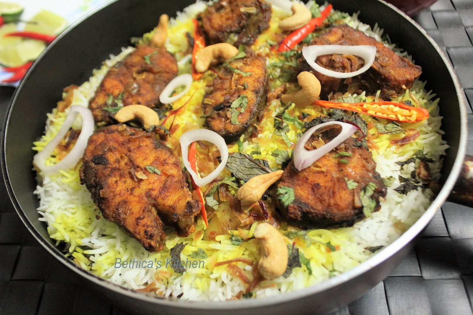 Bethica's Kitchen Flavours: Fish Dum Biryani - Bengali Style