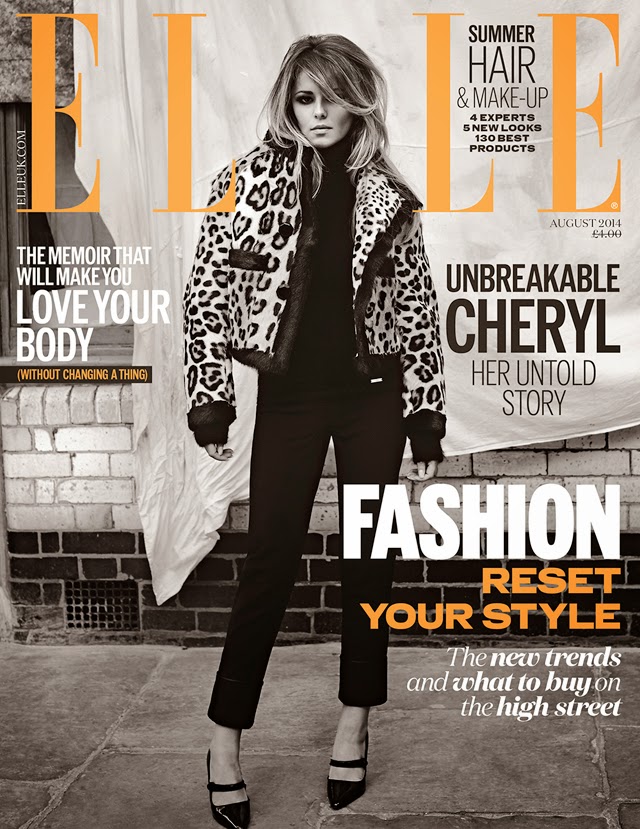 Cheryl Cole covers Elle August 2014 - Emily Jane Johnston