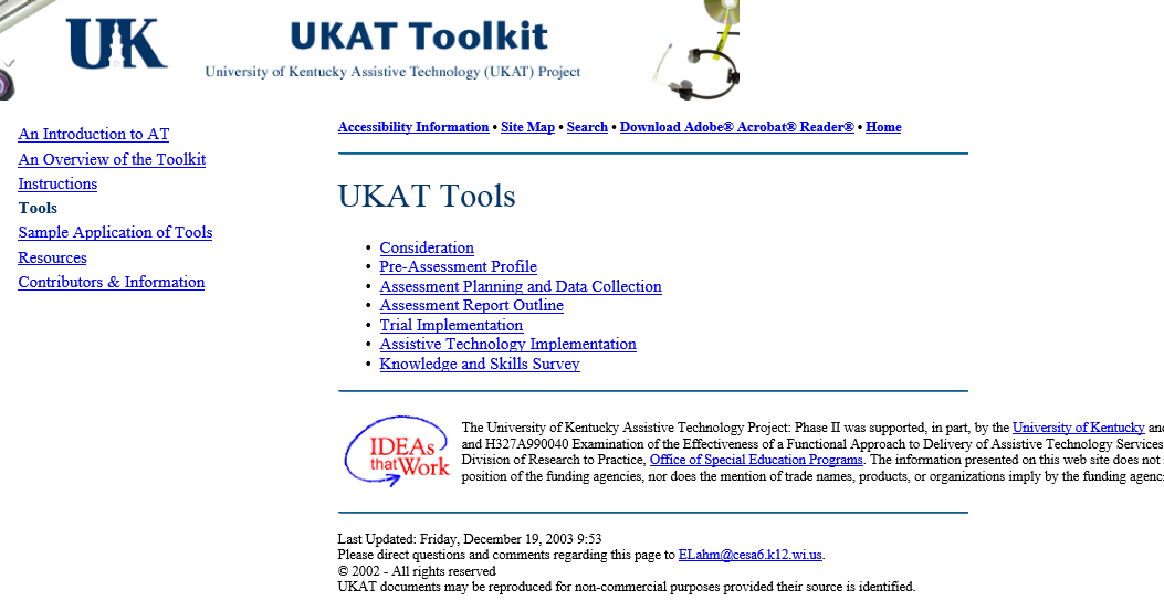 Assistive Technology in Classrooms: University of Kentucky Assistive ...