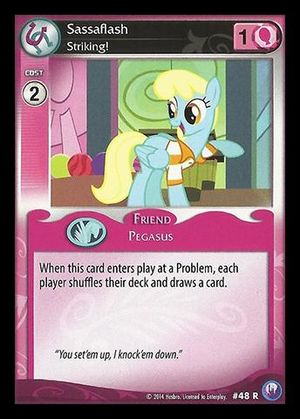 MLP Sassaflash, Striking! CCG Cards | MLP Merch