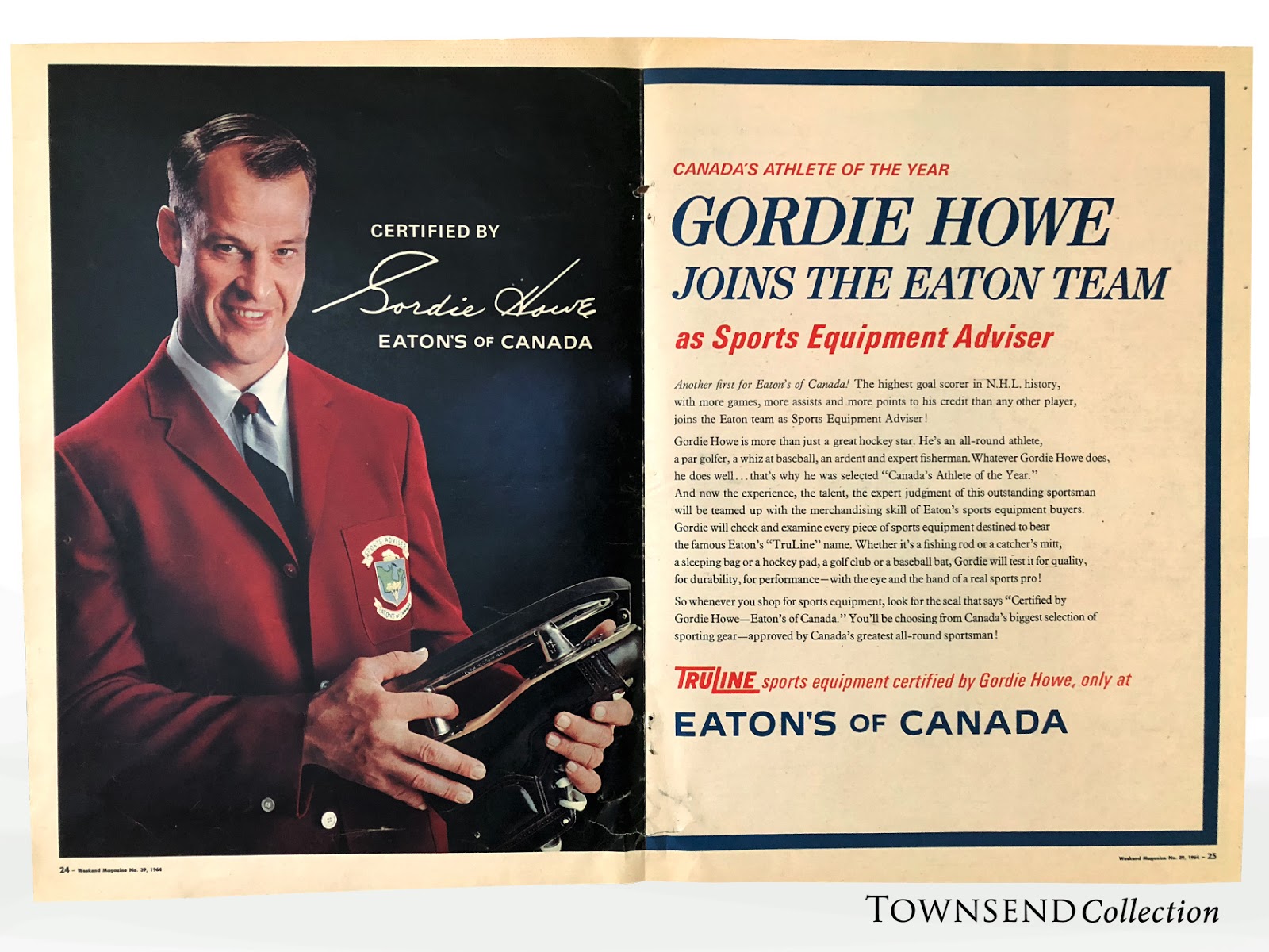 The Five Tool Collector: Eaton's Gordie Howe Postcard