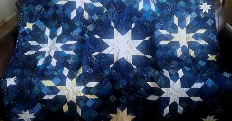 Sunshine in the Attic: Starry, Starry Night Quilt Completed