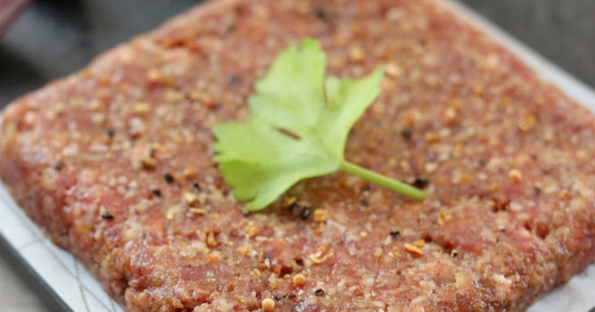 Square Ground Beef Burger Patties