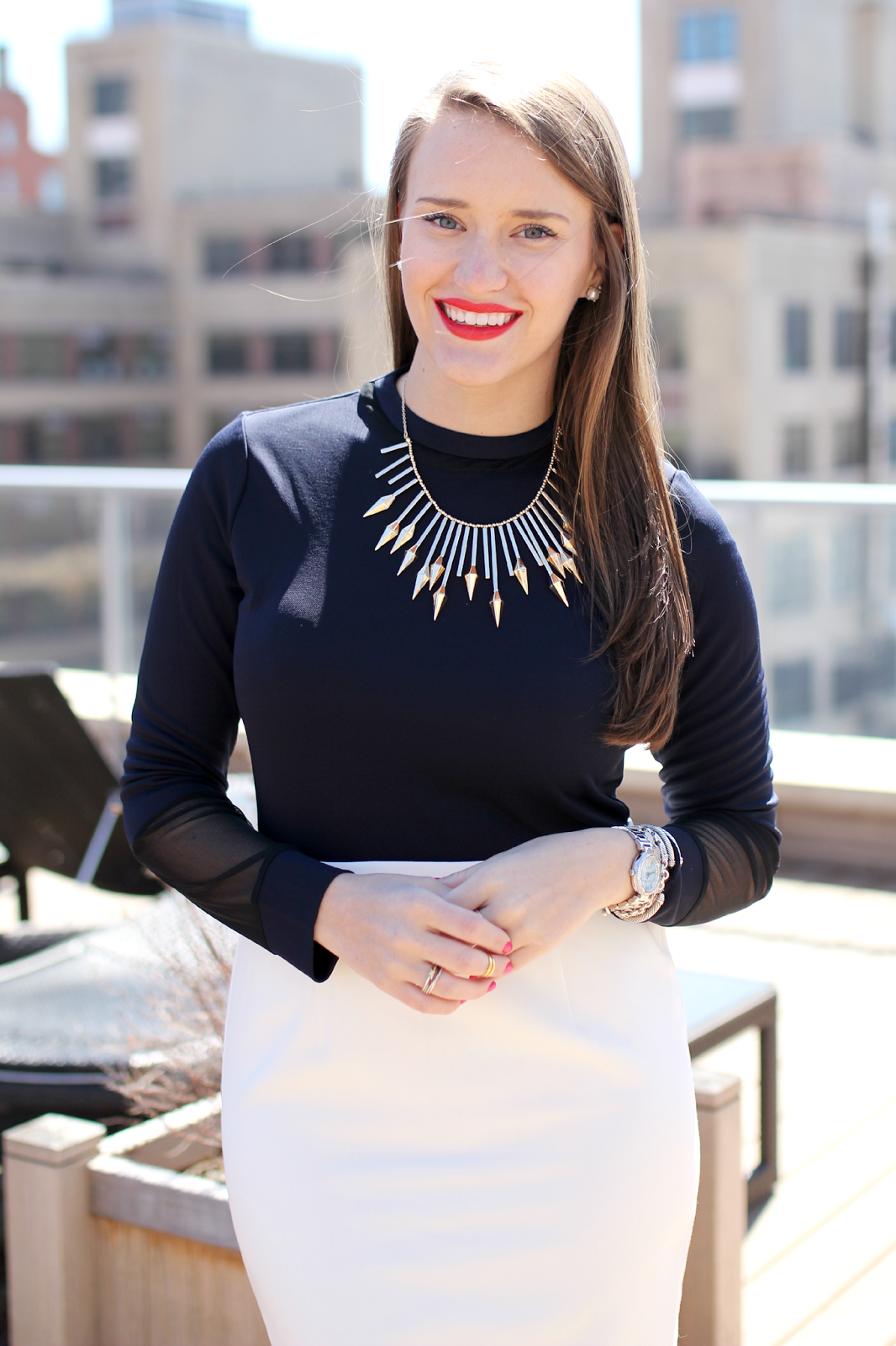 Cynthia Steffe Zahara Mesh Colorblock Dress | Connecticut Fashion and ...