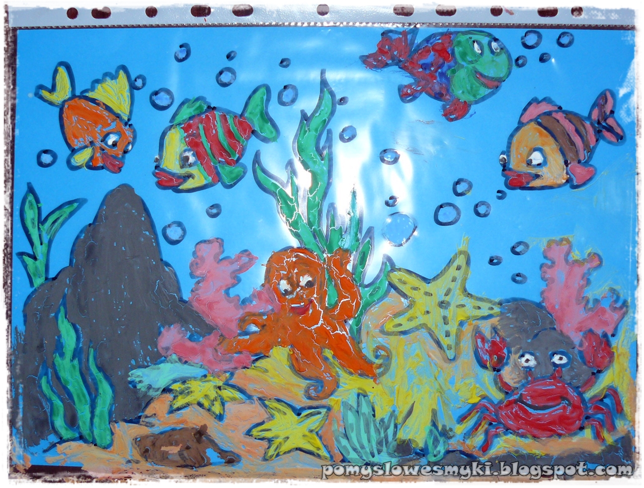 Magiczne obrazki, czyli malowanie na folii - Pomysłowe Smyki Mamy ...