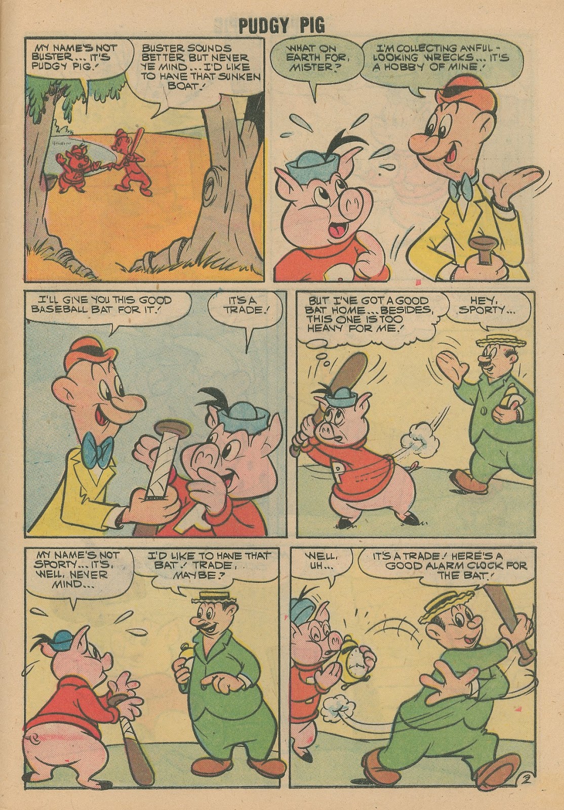 THE CHARLTON COMICS READING LIBRARY: PUDGY PIG #1 September 1958