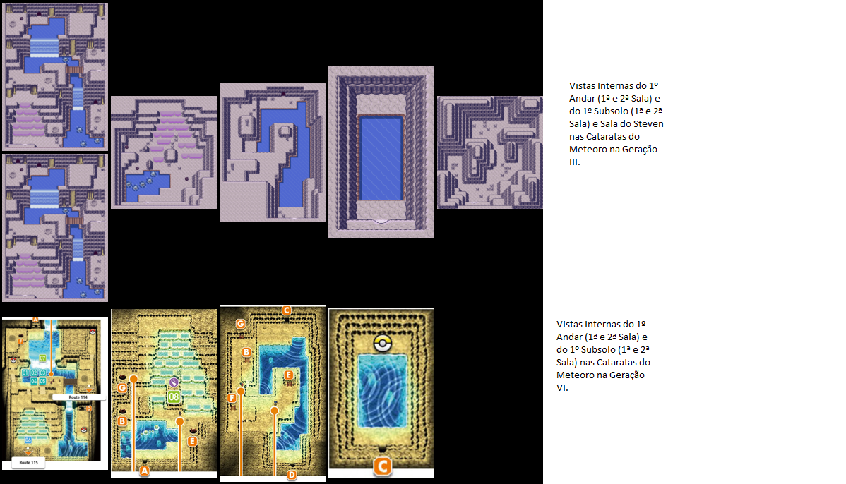 Turismo em Hoenn: Rota 114, Meteor Falls, Rota 115, Rota 116, Túnel ...