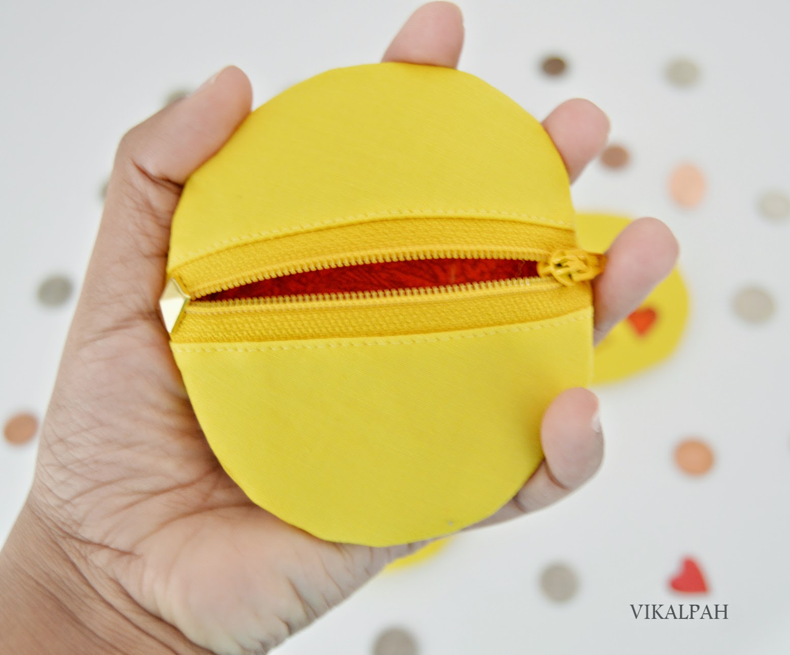 Vikalpah: How to make Emoji Coin purses - Valentine's day special