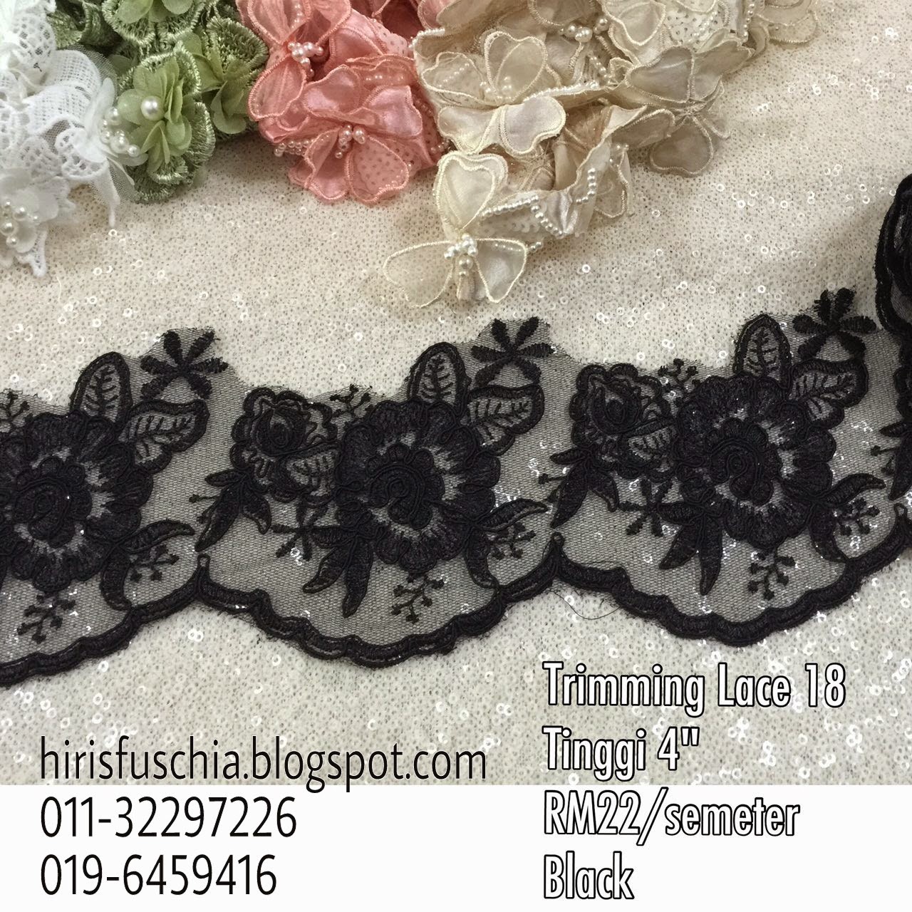 HirizFuschiea: Lace dan Bunga Terbaru Khas untuk Aidilfitri 2015