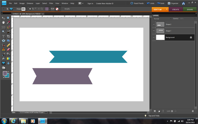 Things Crafted and Found: How to Load Custom Shapes in Photoshop Elements