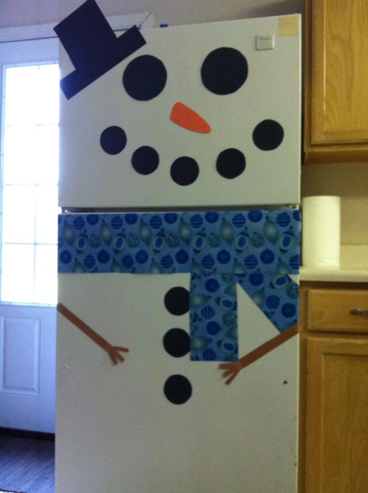 Handmade by CJ: Snowman Fridge