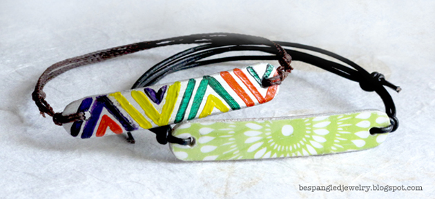 Bespangled Jewelry: Popsicle Stick Bracelets: DIY Tutorial