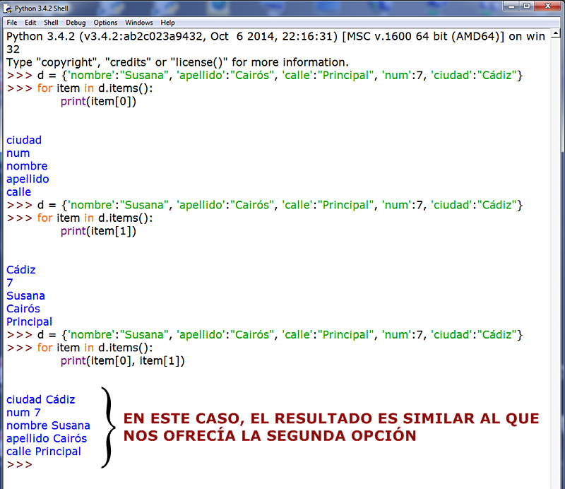 APRENDER A PROGRAMAR CON PYTHON: DICCIONARIOS Y SUS MÉTODOS