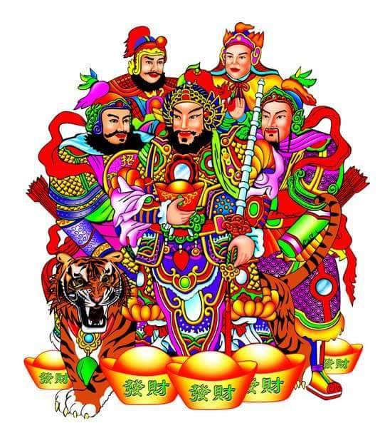 KISAH DAN ASAL USUL WU LU CAY SHEN / 五路財神 /DEWA REJEKI LIMA PENJURU ...