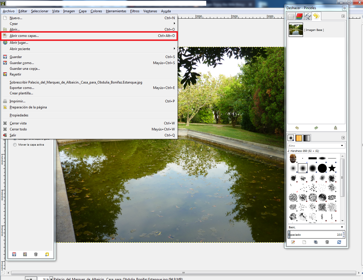Edición de imágenes con Gimp II.