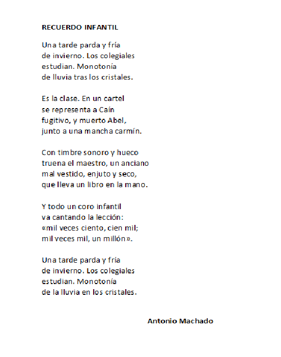 DEBERES Y RECREO CEIP "San Agustín" Casas Ibáñez (Albacete): RECUERDO ...