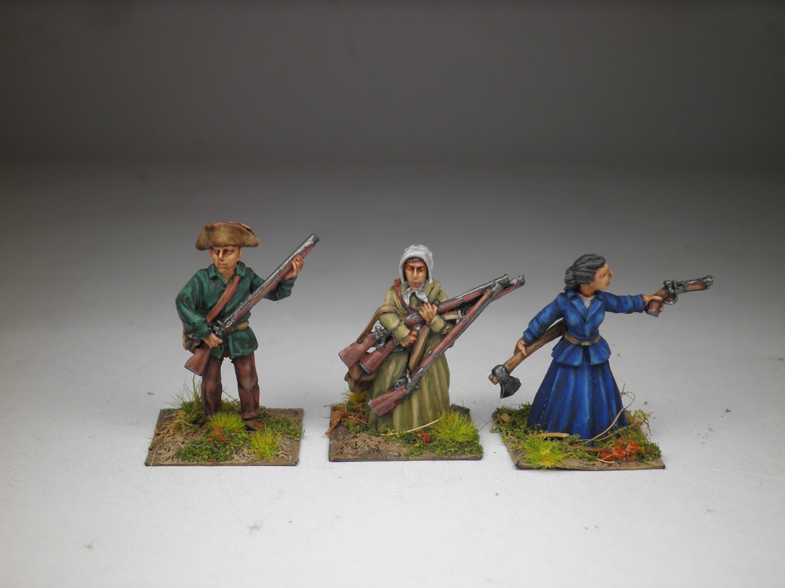 JOHN BOND's WARGAMING STUFF: ARMED COLONIAL SETTLERS 28mm