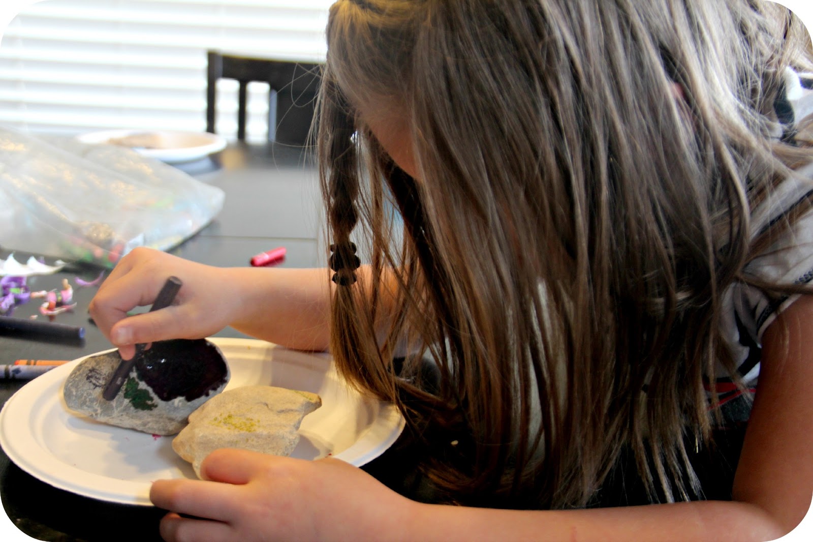 Blue Skies Ahead: Baked Rocks Crayon Craft