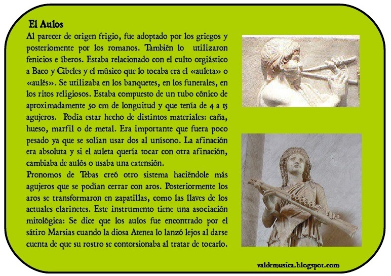 VALDEMÚSICA: MÚSICA EN LA ANTIGUA ROMA II: LOS INSTRUMENTOS