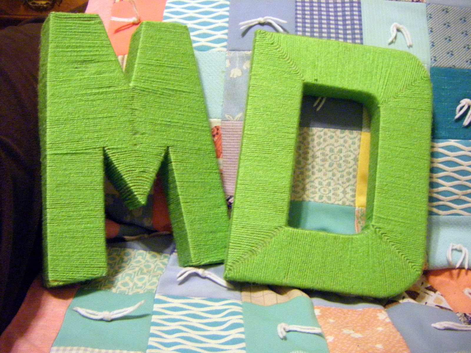 shellmo: Day 95 & 96: DIY (Yarn Letters)