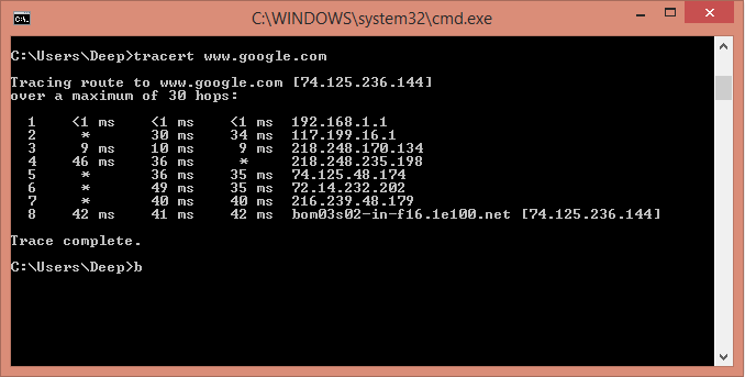 Hacking Tracing The Website using Command Prompt / Brain Backstage ...