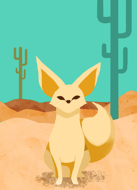 The animation of MinJung-Kim: Fennec Fox