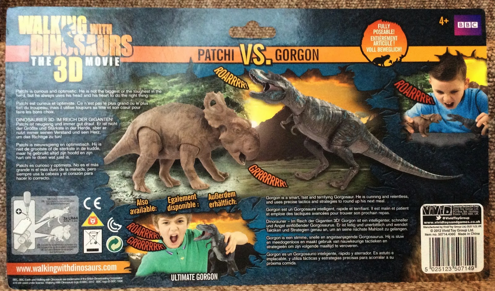 Walking With Dinosaurs Patchi Toy