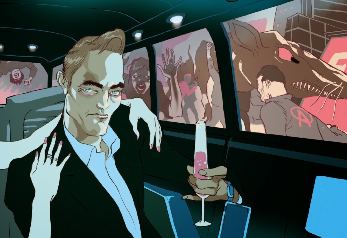 pattinsonweb: Ilustración de Eric Packer en "COSMOPOLIS" por The New ...