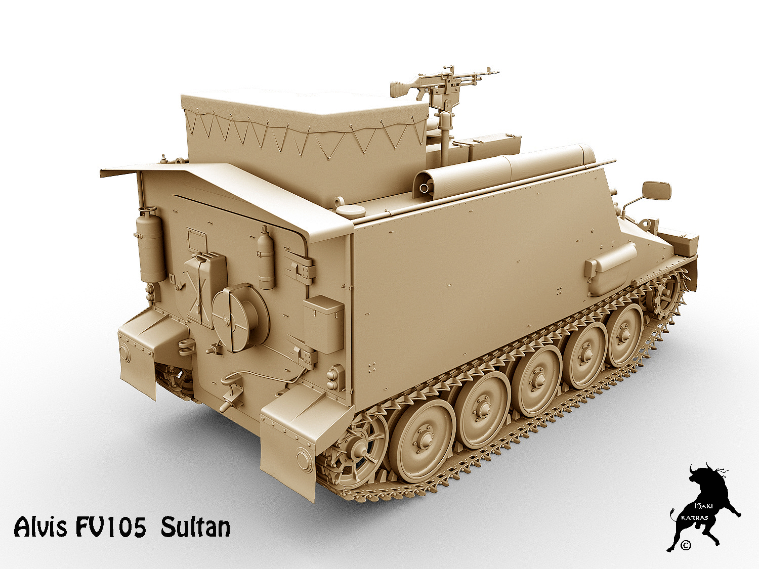 Modelos 3D: Alvis FV105 Sultan