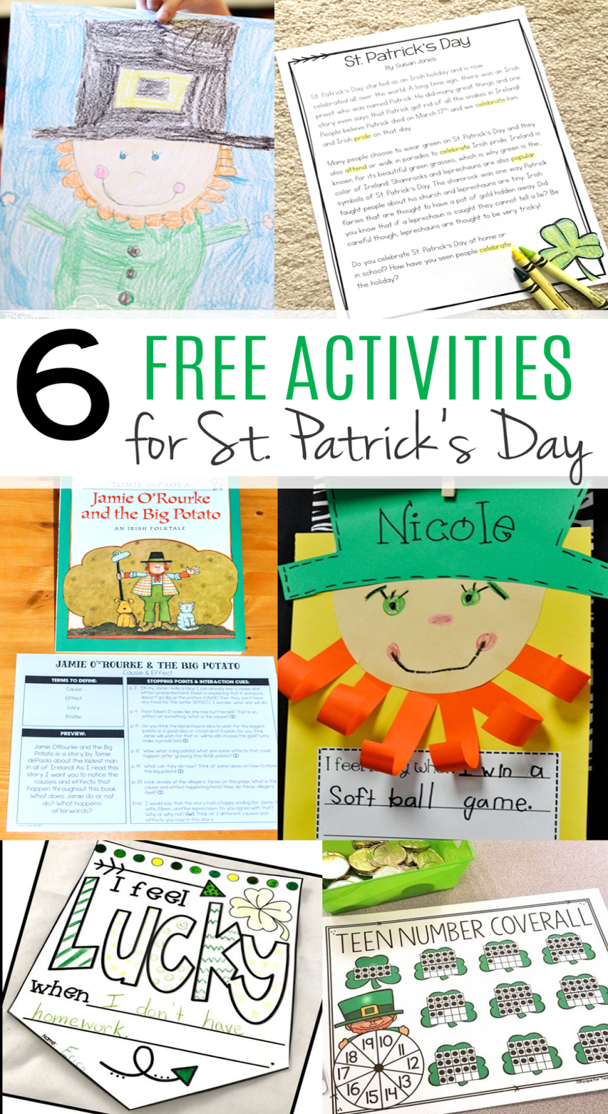 Free St. Patrick's Day Activities - Susan Jones Teaching
