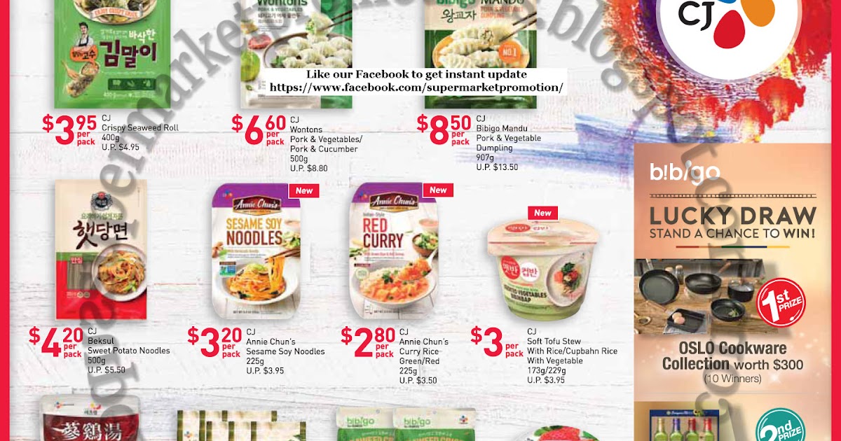 NTUC FairPrice CJ Promotion 31 August - 13 September 2018 ~ Supermarket ...