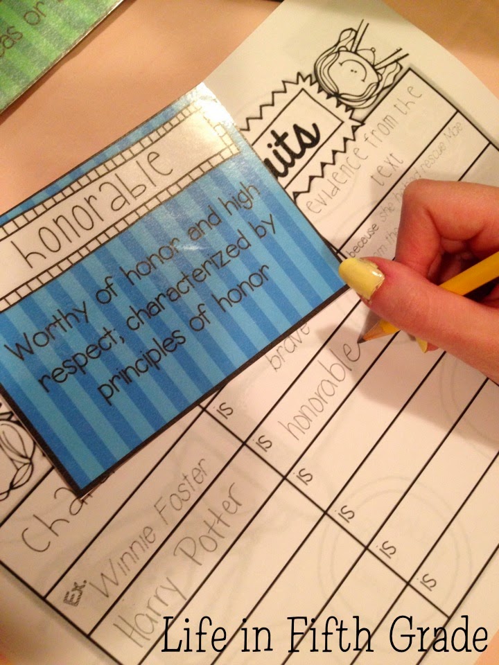 Life in First Grade: Teaching Character Traits