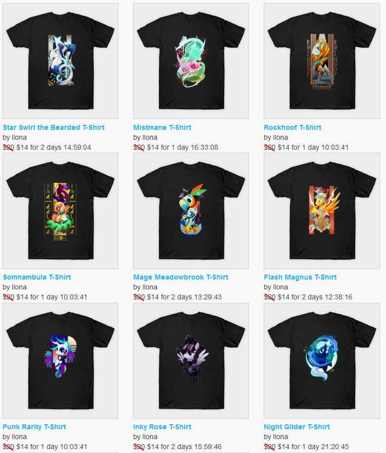 BLACK FRIDAY DEAL: All MLP Shirts Now Only $14 (Brand New Designs ...