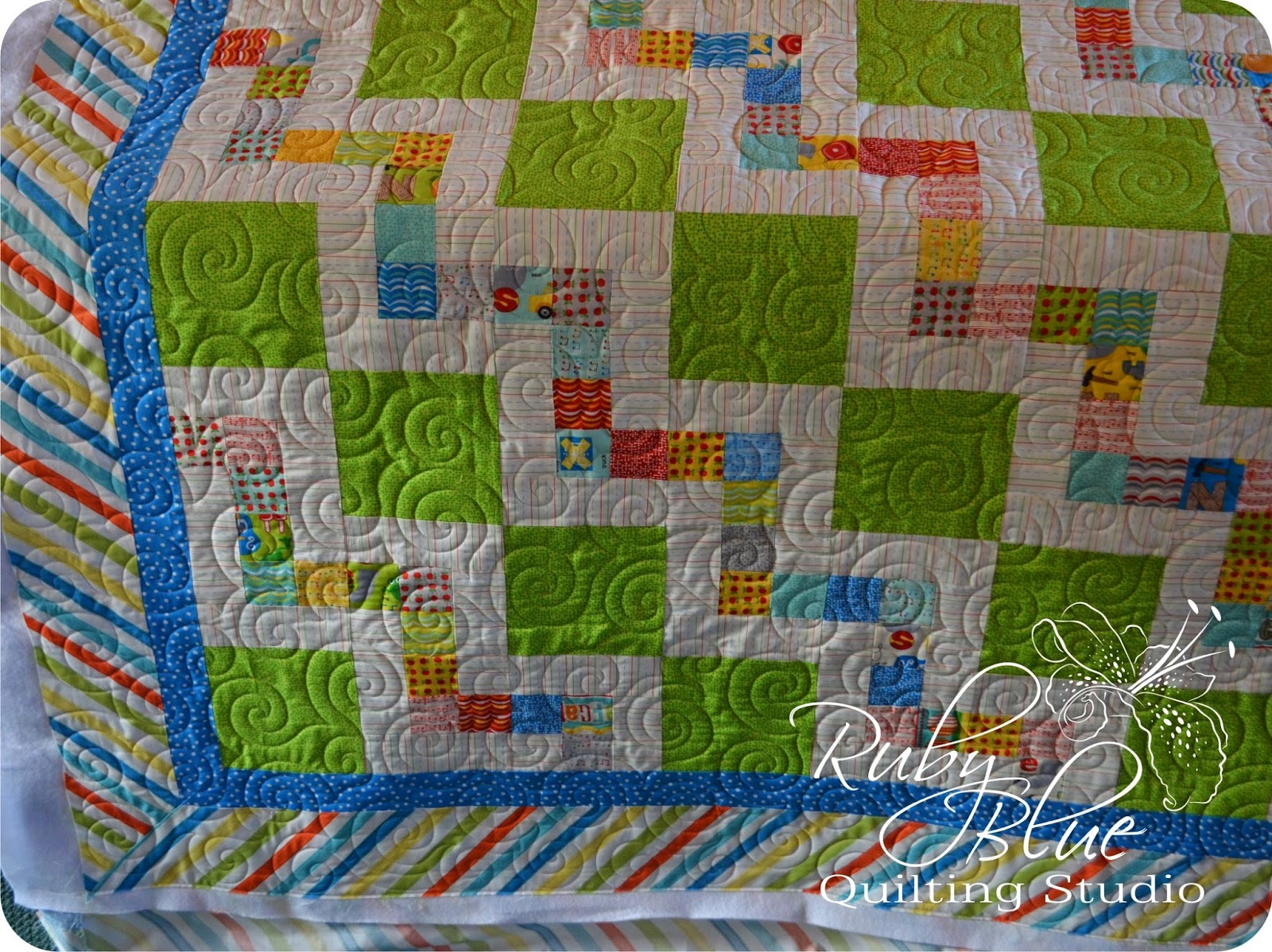 Ruby Blue Quilting Studio: Machine Quilting: Field Day