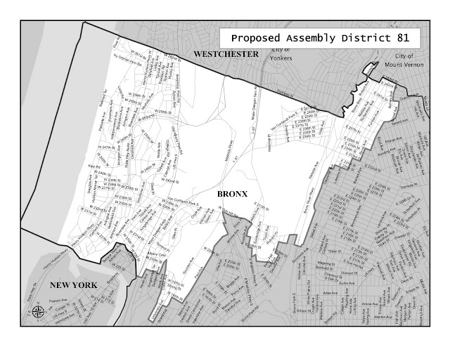 Bronx Press Politics: The proposed 81st Assembly district (UPDATE)